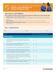 Make the Workplace Safer: Nurses and Workers in Direct Patient Care ...