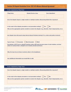 3D Dispute Resolution Form | Labor Management Partnership