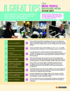 Poster: 8 Great Tips for Getting More People Involved | Labor ...