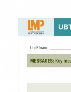 UBT Meeting Report-Out | Labor Management Partnership