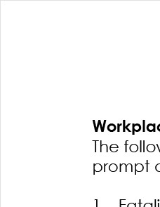 Workplace Safety Never Events | Labor Management Partnership