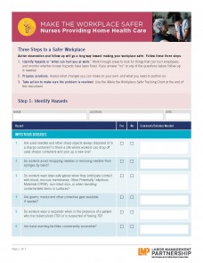 Make the Workplace Safer: Nurses Providing Home Health Care | Labor ...