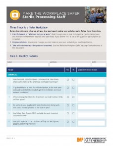 Make the Workplace Safer: Sterile Processing Staff | Labor Management ...